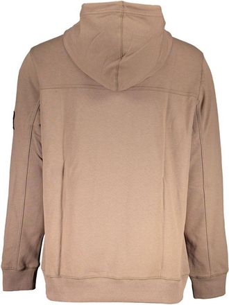 Calvin Klein Cotton Blend Hoodie Sweatshirt - Brown