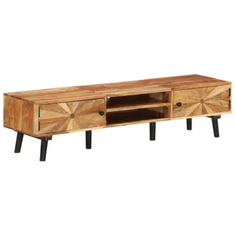 vidaXL TV-Schrank 145x35x35 cm Akazie Massivholz vidaXL