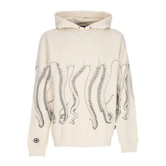 Octopus Leichter Hoodie Schwarz/Wei&szlig; - - Sweatshirts & Hoodies - Herren - Beige - XL