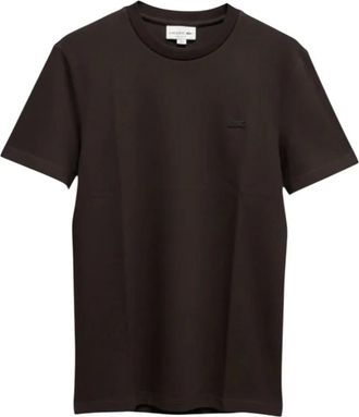 Lacoste Homme, Tops, Brun, Taille: M T-shirt Stretch Piqu&eacute; &agrave; Col Ray&eacute;