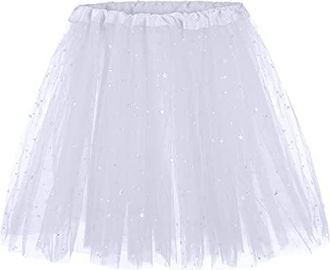 Generic Jupon pour homme - Jupon mignon - Jupon de ballet - Jupe bouffante et tendance - Tutu pour filles, blanc, Taille unique