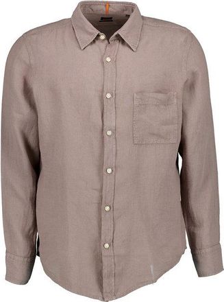 Boss Orange by Hugo Boss BOSS Orange Herren Hemd braun Leinen