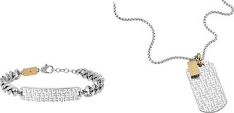 Diesel Herren-Edelstahl-Armband-Schmuck-Set