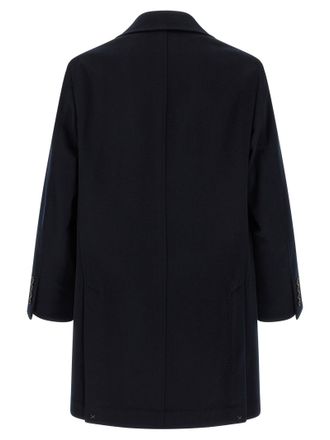 Brunello Cucinelli Virgin Wool Beaver Coat - Black