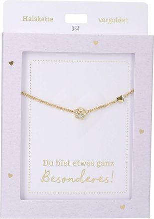 Depesche Damen Halskette mit Herz-Anh&auml;nger, Silberfarbend oder Goldfarbend, 42-47cm Verstellbar, in verschiedenen Varianten mit Symbolen, Buchstaben oder Stern