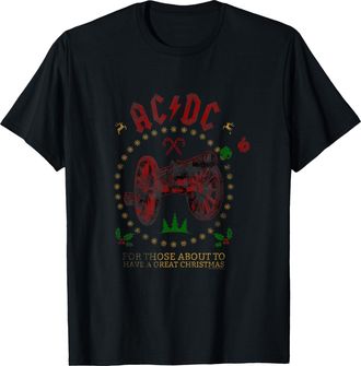 AC/DC Offizielles AC/DC Weihnachten Rock Band Musik Brian Johnson T-Shirt