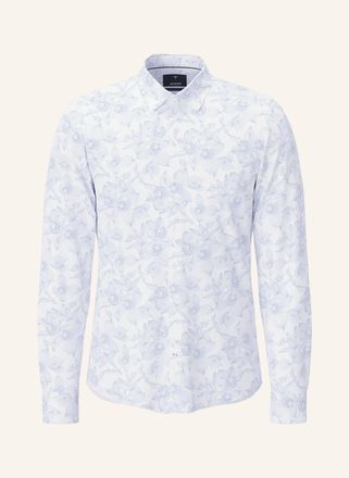 Joop Hemd Pit Slim Fit Mit Leinen blau