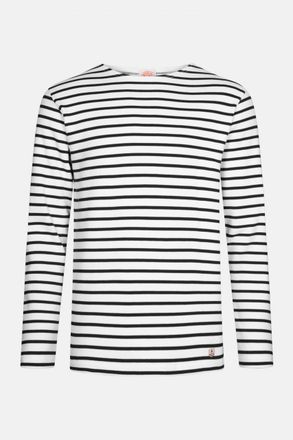 Armor Lux Streifenshirt Wei&szlig; Dunkelblau Gestreift Herren