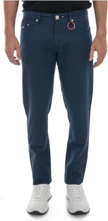 Sartoria Tramarossa Homme, Pantalons, Bleu, Taille: W40 Leonardo-L012 Pantalon 5 poches