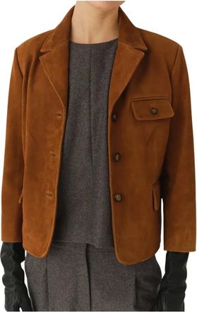 The Garment Homme, Vestes, Brun, Taille: M Veste Ajust&eacute;e en Daim