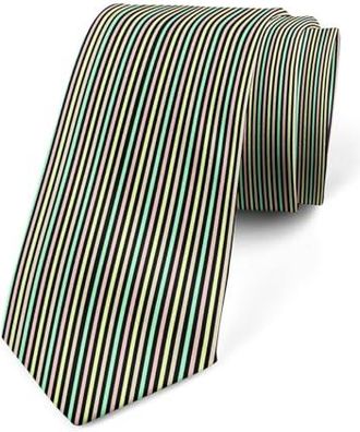 Generic Cravate Pour Hommes Noir Jaune Vert Roses Fine Necktie &Eacute;troit Cravate Pour Homme Pour &Eacute;v&eacute;nements Travail C&eacute;l&eacute;brations