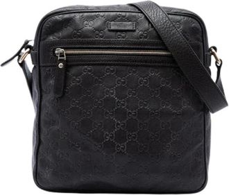 Gucci Sac bandouli&egrave;re vintage doccasion - Homme - Pre-owned - Noir - Taille: ONE Size