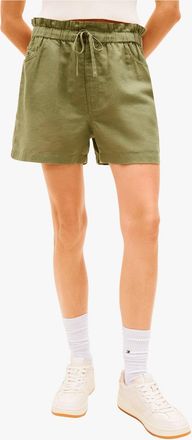 Tommy Hilfiger Bermuda court en lin et coton m&eacute;lang&eacute;