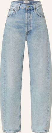 A Gold E Agolde Barrel Jeans Luna blau