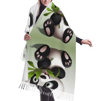 Generic Panda Mignon Femme Scarf Longue Ch&acirc;le Douce &Eacute;charpe Pour Automne Mariage Soir&eacute;e Hiver