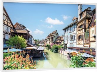 artboxONE Poster mit wei&szlig;em Rahmen 18x13 cm St&auml;dte Stadt Colmar - Bild Colmar Blume Colmar