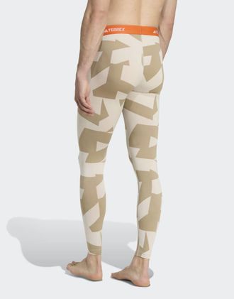 adidas adidas Performance - Multi - Collants sous-v&ecirc;tement en tissu synth&eacute;tique - Beige-Neutre