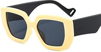 Generic Lunettes de soleil rétro pour hommes et femmes 2025 pour les vacances en plein air plage (couleur : C, taille : moyen)