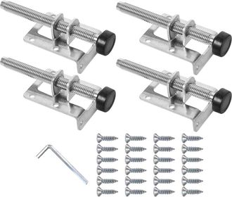 Soimiss M&ouml;bel Nivellierf&uuml;&szlig;e Verstellbar Stahl 4 St&uuml;ck rutschfest Seitlich Montierbar f&uuml;r Schr&auml;nke Kleiderschr&auml;nke Robuste H&ouml;henverstellbare M&ouml;belf&uuml;&szlig;e