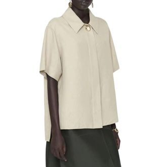 Joseph Volu Kurzarmhemd - - Blouses & Shirts - Damen - Beige - S