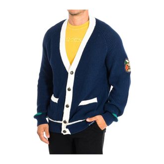 La Martina Lang&auml;rmliger Strickpullover - - Knitwear - Herren - Blau - L