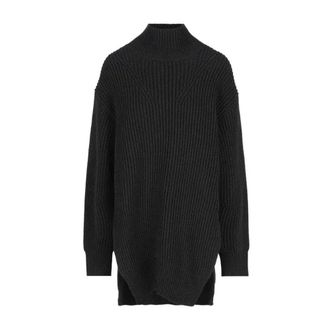 Jil Sander Femme, Pulls, Noir, Taille: 40 FR Laine Pull Col Roul&eacute; Femme Italie