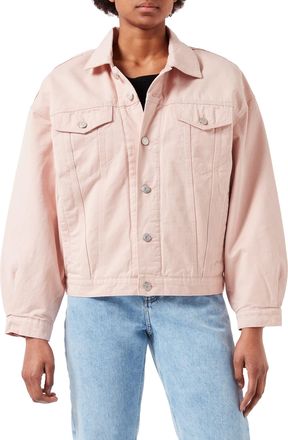 Jack & Jones Womens JXMOCCA Canvas Jacket NOOS, Cameo Rose, XL