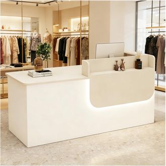 Generic LED-Lichtleiste f&uuml;r die Schublade der Rezeptionstheke Rezeptionstresen mit Theke Rezeptionstisch mit Stauraum Kassentresen f&uuml;r B&uuml;ro Einzelhandel Lobby