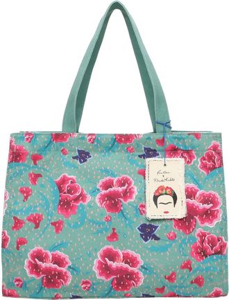 Fritzi Aus Preu&szlig;en Easy 01 Canvas Shopper Flower Green