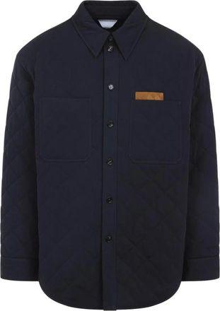 Bottega Veneta Homme, Vestes, Bleu, Taille: S Surchemise matelass&eacute;e en coton