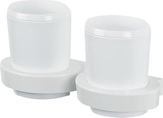 Spirella 10.10581 2er Zahnbecher Lemon White/White