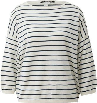 QS by s.Oliver 3/4 Arm-Pullover Strickpullover Leichter Strickpullover aus Viskosemix