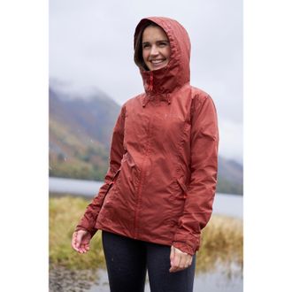 Mountain Warehouse Swerve Jacke, wasserfest Zum Falten f&uuml;r Damen (Rostfarben)