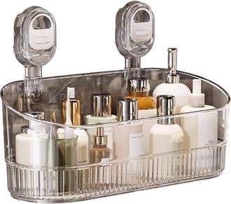 Generic Saugnapf-Duschregal, 1 Regalboden, Minimalistisch, Duschregal mit Saugnapf, Badezimmer-Saugregal