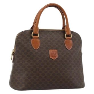 Celine Sac &agrave; main Pre-owned en toile Macadam - Femme - Pre-owned - Brun - Taille: ONE Size