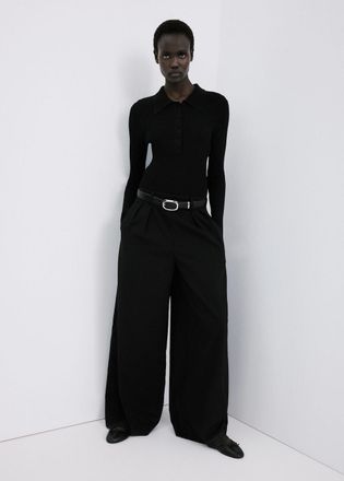 Mango Jumpsuit mit Kontrastoberteil schwarz - Damen - XS - MANGO