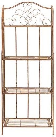 Safavieh Modern Metall Au&szlig;enregal, Rostiges Orange