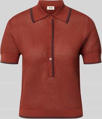 Drykorn Strickshirt mit Polokragen und Knopfleiste Modell MEROPE