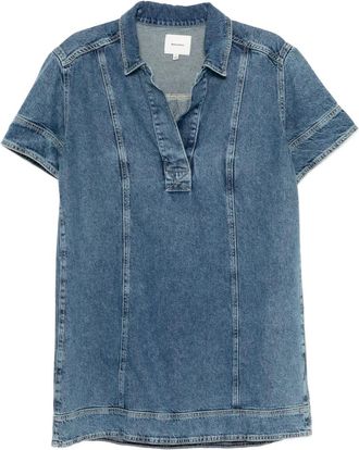 Reformation robe courte Clark - Bleu