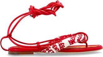 Dsquared2 Femme, Chaussures, Rouge, Taille: 40 EU Sandales Rebel Hibiscus