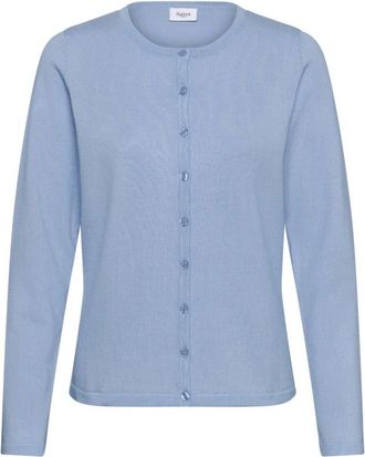 Saint Tropez Femme, Pulls, Bleu, Taille: 38 FR MilaSZ R-Neck Cardigan