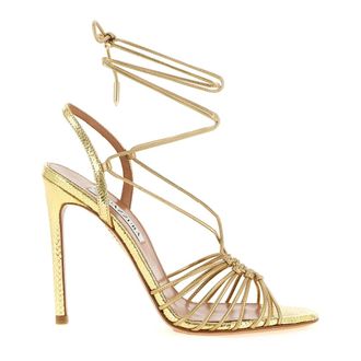 Aquazzura Femme, Chaussures, Jaune, Taille: 38 EU Ritmo Sandal 105