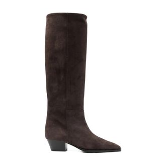 Aeyde Medea Wildleder Kniehohe Stiefel - - Shoes - Damen - Braun - 38 EU