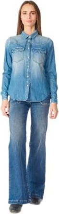 Le Temps Des Cerises Chemise en Jeans Juanita Bleu Clair