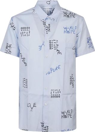 Comme Des Gar&ccedil;ons Homme, Chemises, Bleu, Taille: L Gingham Pocket Short Sleeve Shirt