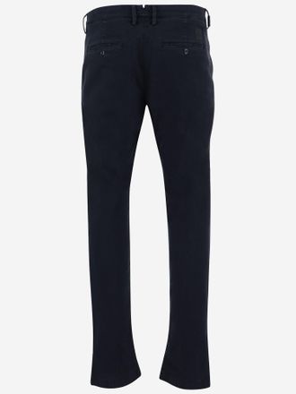 Jacob Cohen Mens Pants Stretch Cotton-Blend Navy Lyocell Trousers