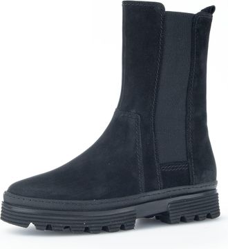 Gabor Damen Chelsea Boots, Frauen Stiefeletten,Wechselfußbett,Moderate Mehrweite (G),uebergangsstiefel,Bootee,schwarz (Micro),41 EU / 7.5 UK