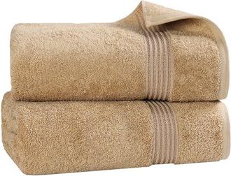 Superior Badelaken ägyptische Baumwolle 2-Teilig Set P Modern Toast
