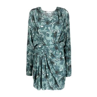 Iro Fontana Kleid mit Print - - Dresses - Damen - Blau - S