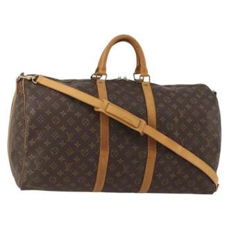 Louis Vuitton unisex, Pre-owned, Brun, Taille: ONE Size Pre-owned Keepall Bandouli&egrave;re 60